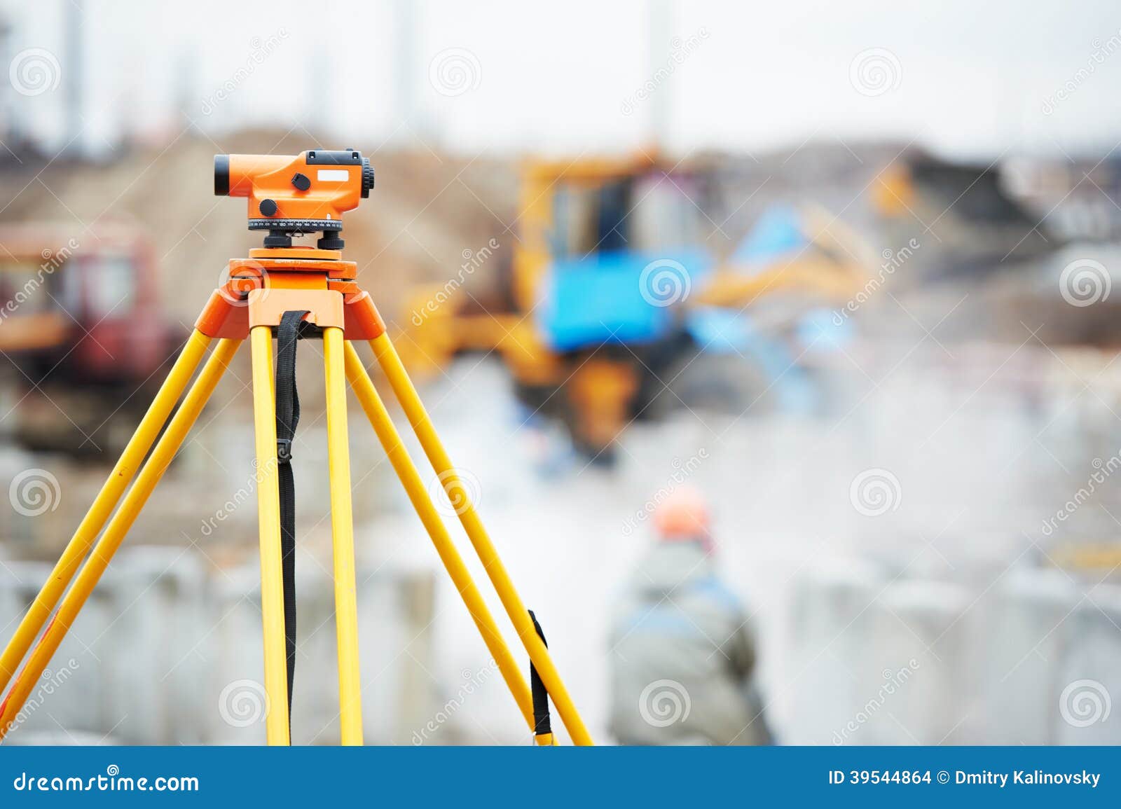 Surveyor Equipment Optical Level Outdoors Stock Photo - Image of ...