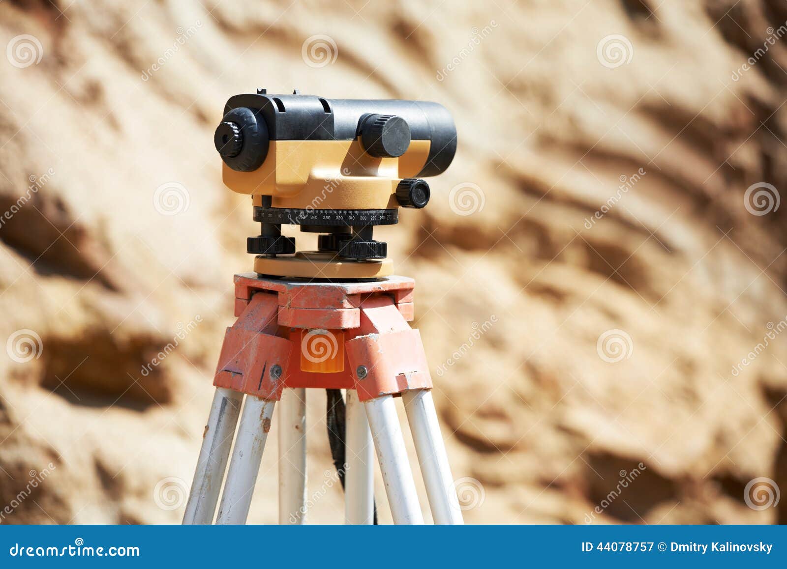 Surveyor Equipment Optical Level Outdoors Stock Image - Image of angles ...