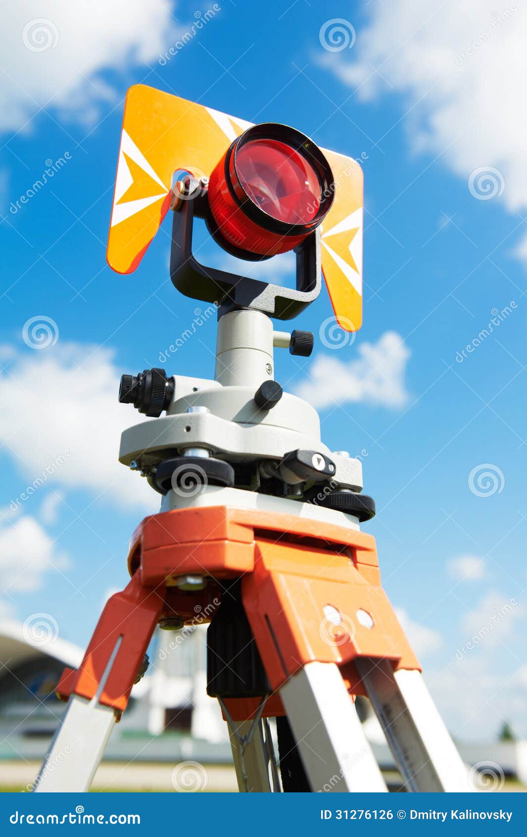 Surveyor Equipment Target Outdoors Stock Photo - Image of site ...