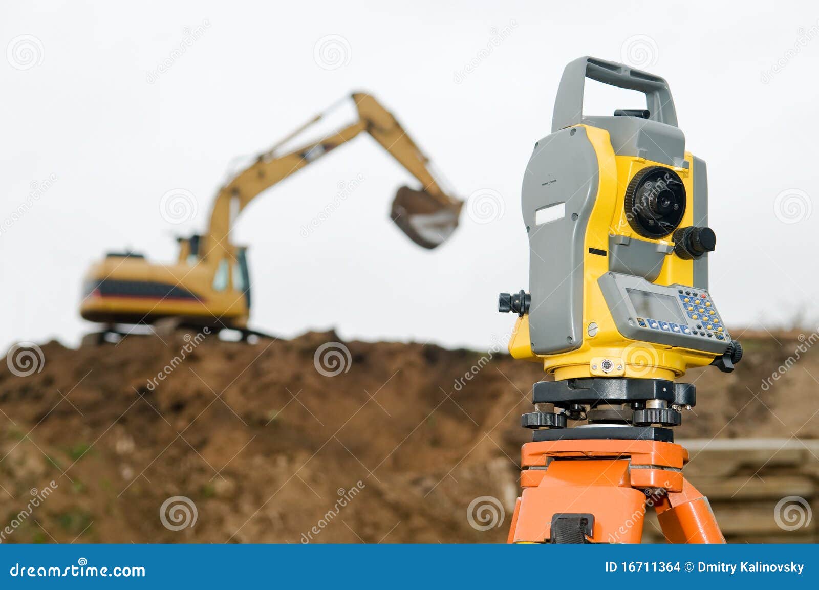Surveyor Equipment Theodolite Stock Photo - Image of instrument ...