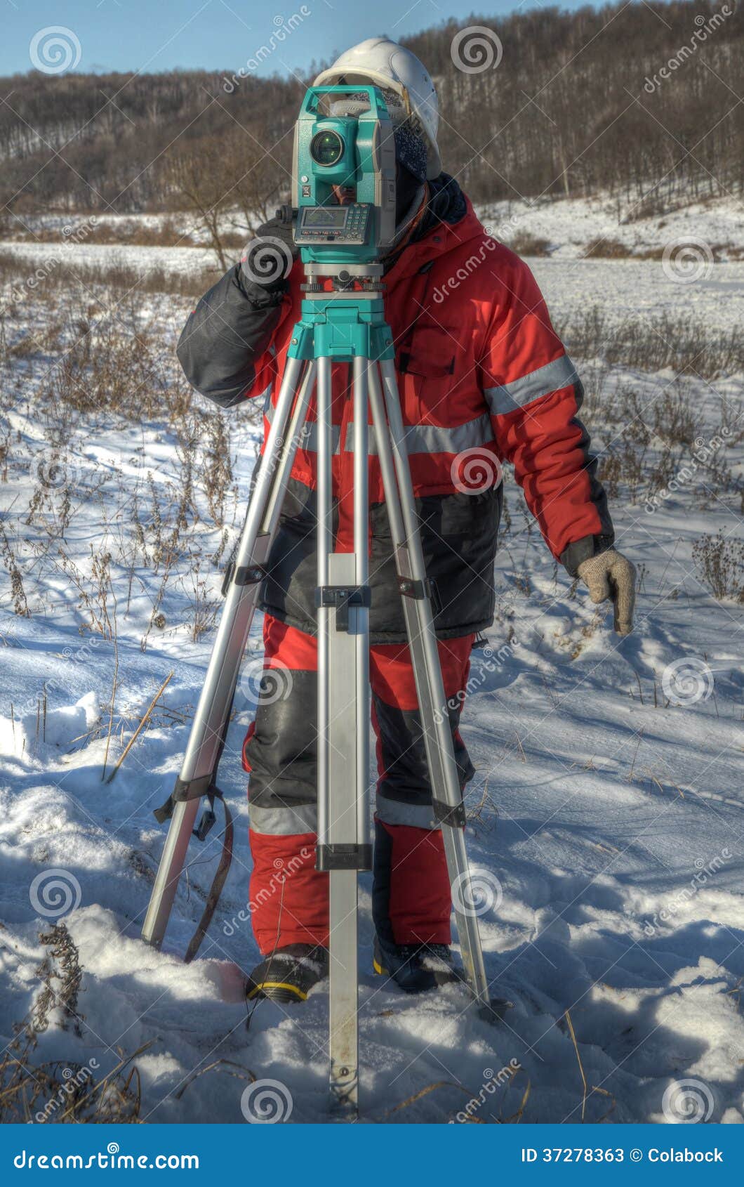 Surveyor stock image. Image of instrument, geodetic, surveyor - 37278363