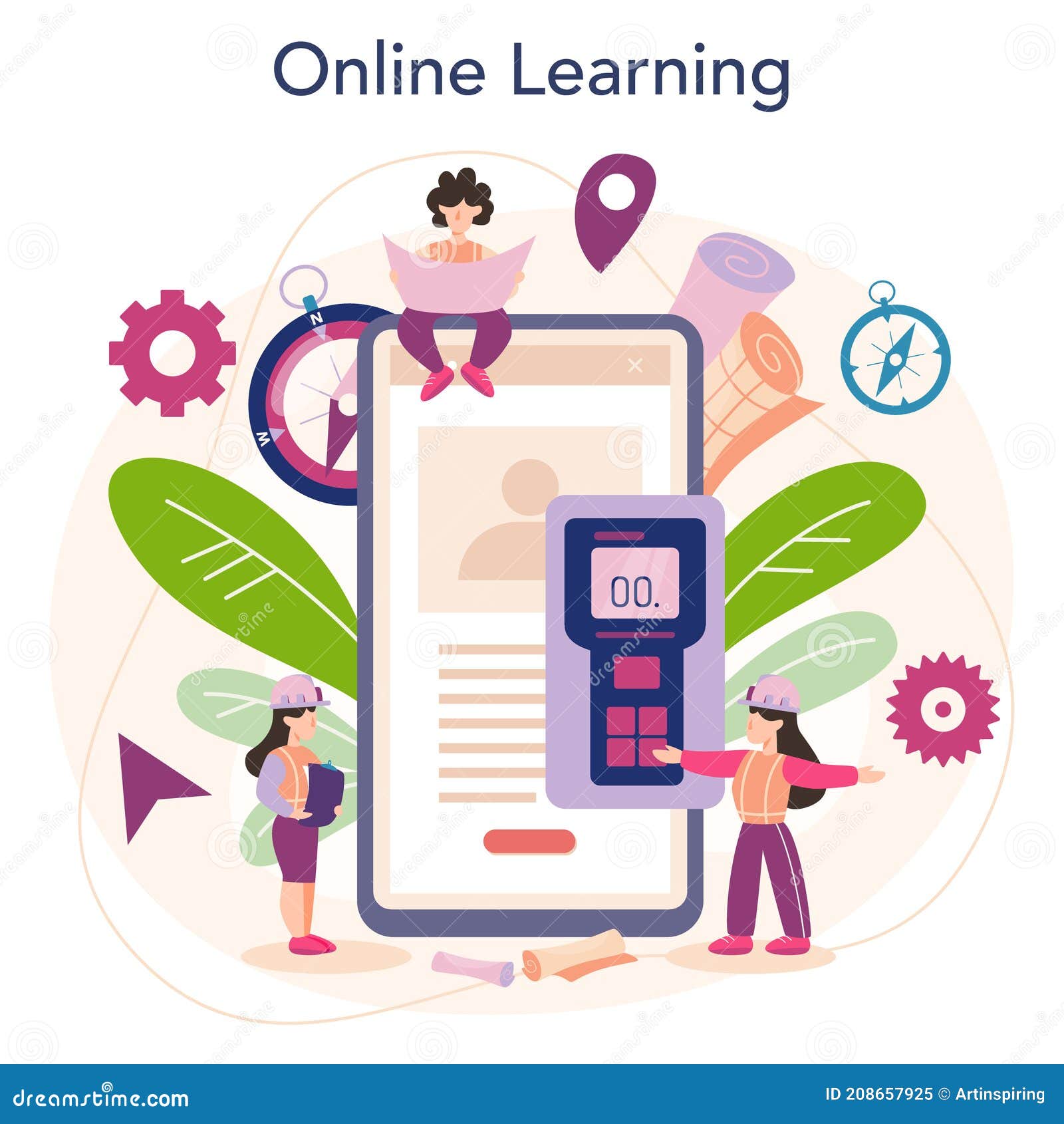 Surveyor Online Service or Platform. Geodesy Science , Land Stock ...