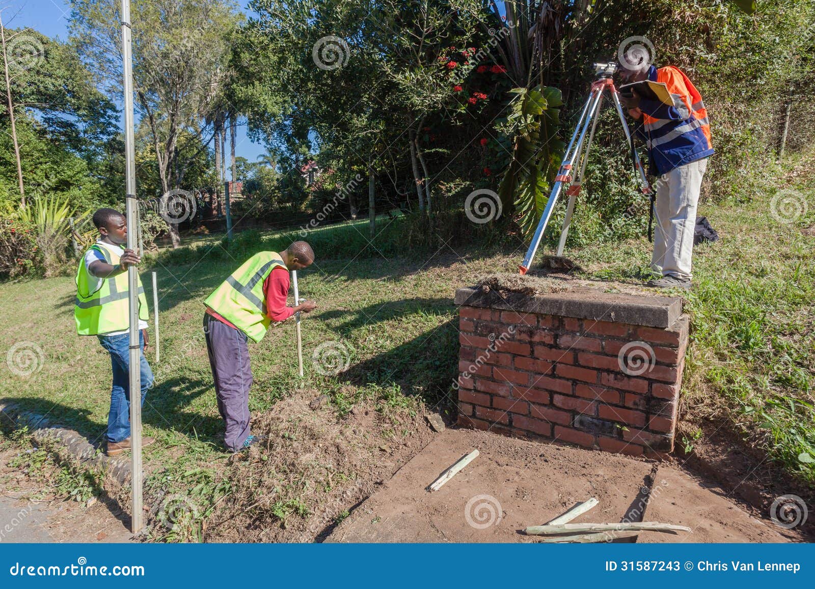 Surveyor Tripod Lens Measuring Editorial Stock Photo - Image of ...