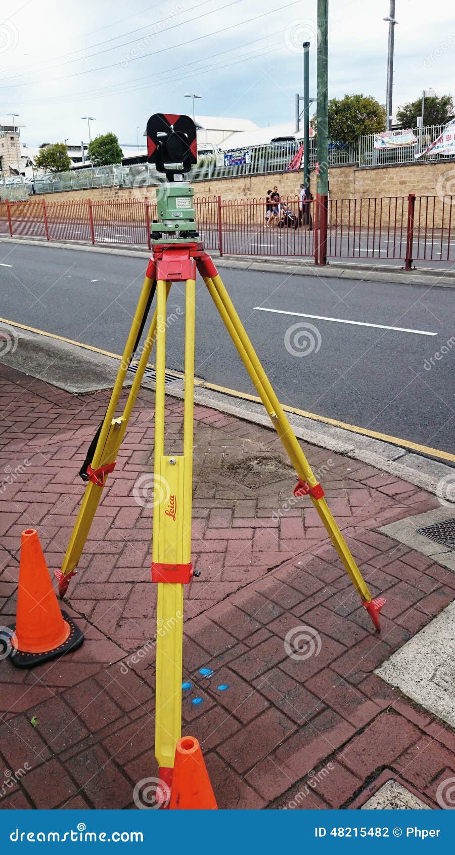 Surveyor Tripod On A Spot Editorial Photography - Image: 48215482