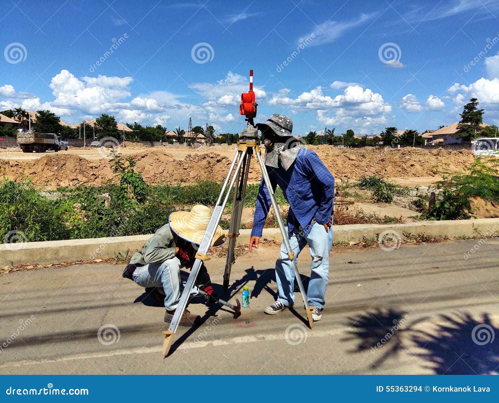 Surveyor editorial stock image. Image of road, labour - 55363294