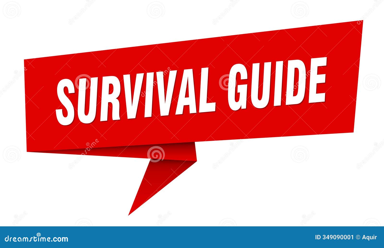Survival Guide Banner. Survival Guide Speech Bubble, Label, Sticker ...