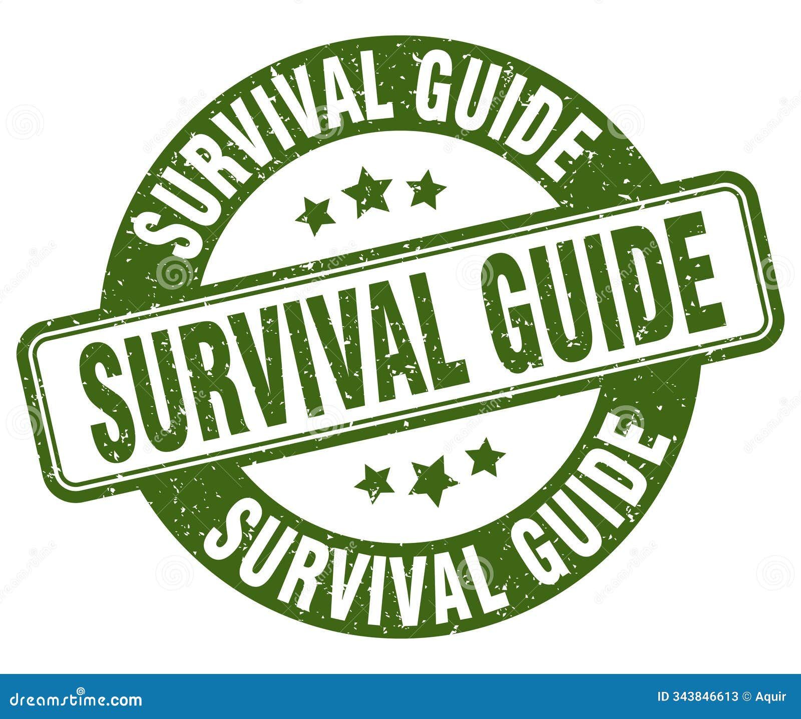 Survival Guide Stamp. Survival Guide Label. Round Grunge Sign Stock ...