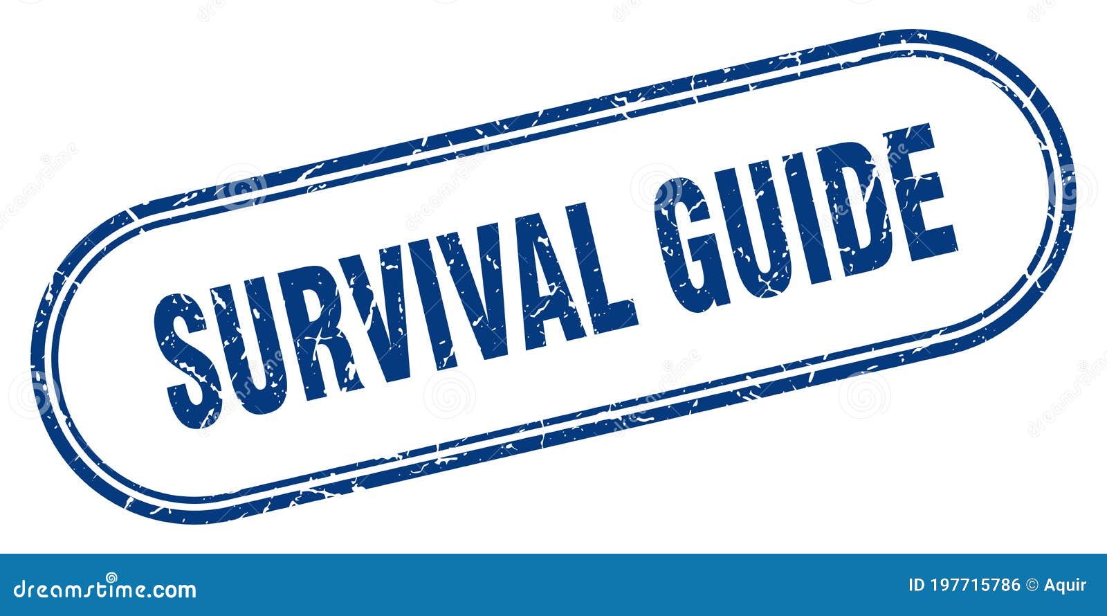 Survival Guide Stamp Watermark Icon Label Warning Sign Wild Adventure ...