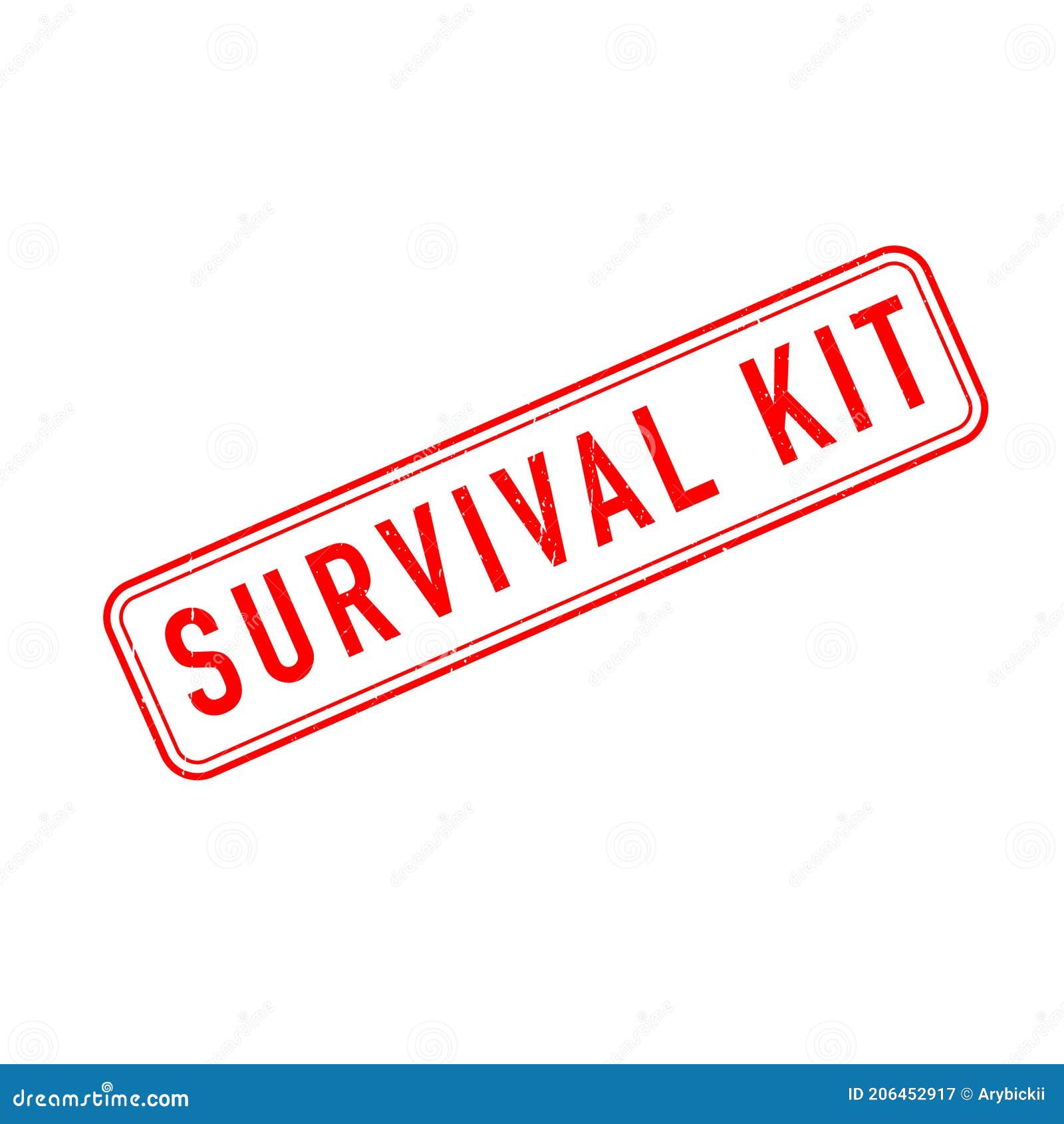 Survival Kit Grunge Rubber Stamp Stock Vector - Illustration of safe ...