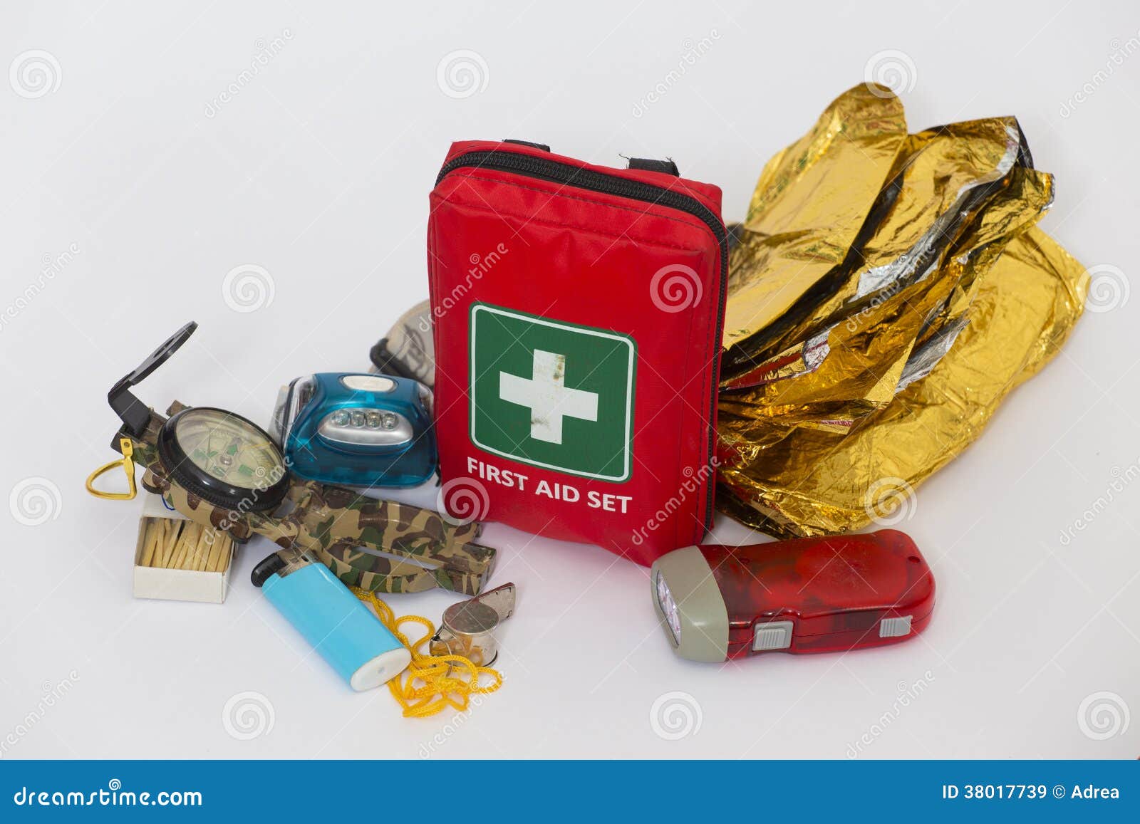 Mountain Basic Survival Kit Stock Image - Image of survival, danger ...