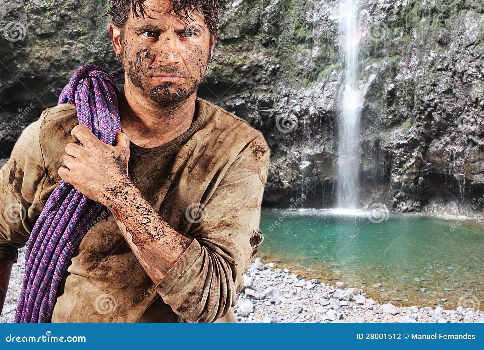 Survival man stock photo. Image of person, male, green - 28001512