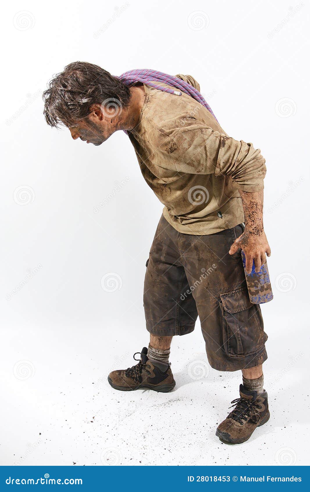 Survival man stock image. Image of adult, muddy, natural - 28018453