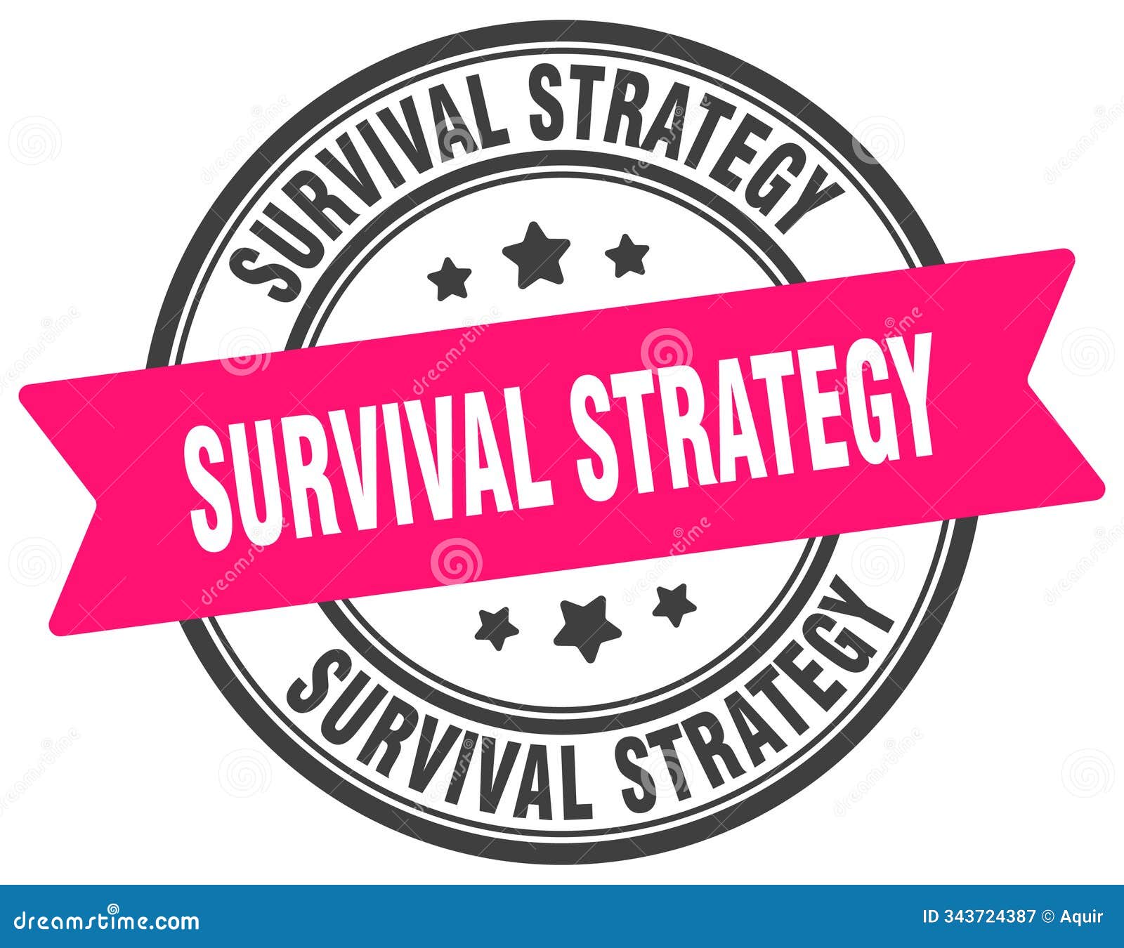 Survival Strategy Sticker. Survival Strategy Sign On Transparent ...