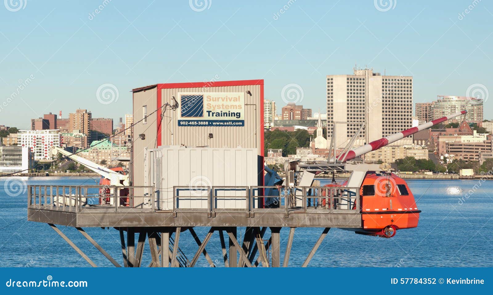 Lifeboat Lifting Cradle At Maintenance Yard Editorial Image ...