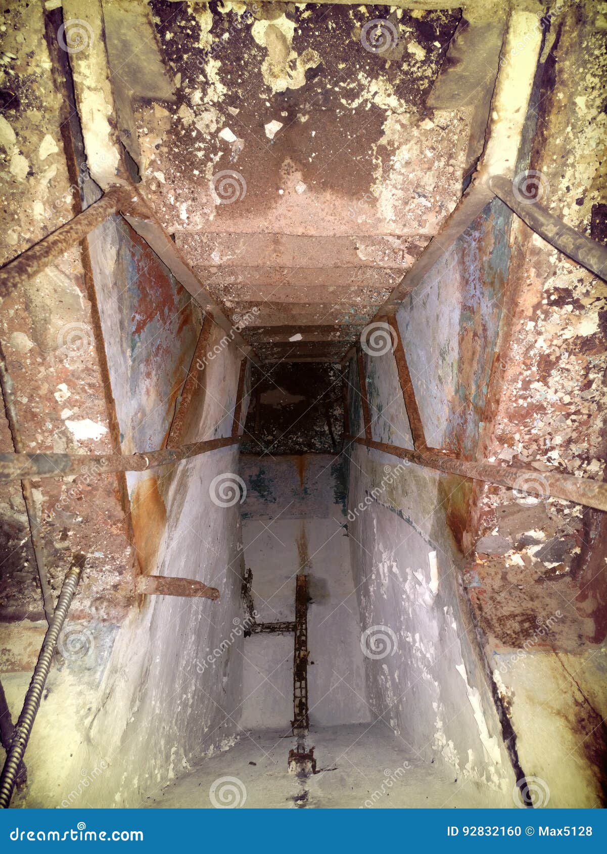 Survival Underground Tunnel and Bunker Apocalypse Doomsday Stock Photo ...