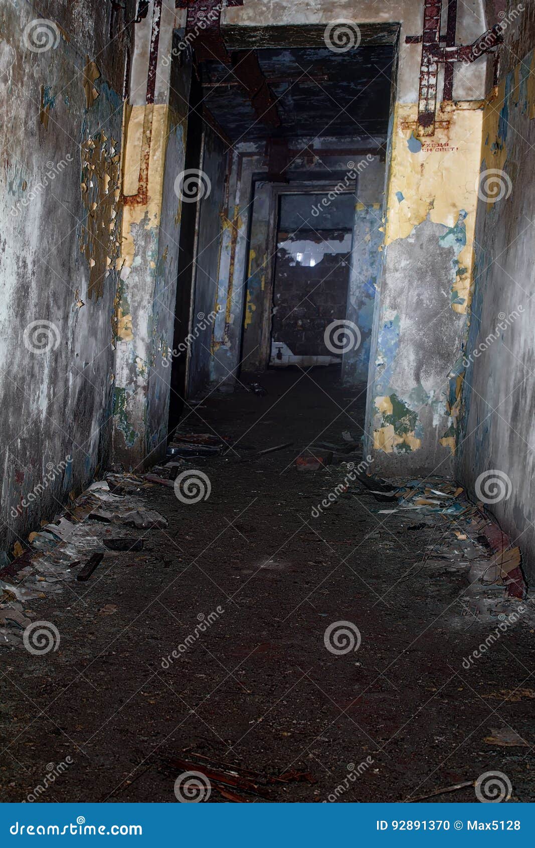 Survival Underground Tunnel and Bunker Apocalypse Doomsday Stock Photo ...