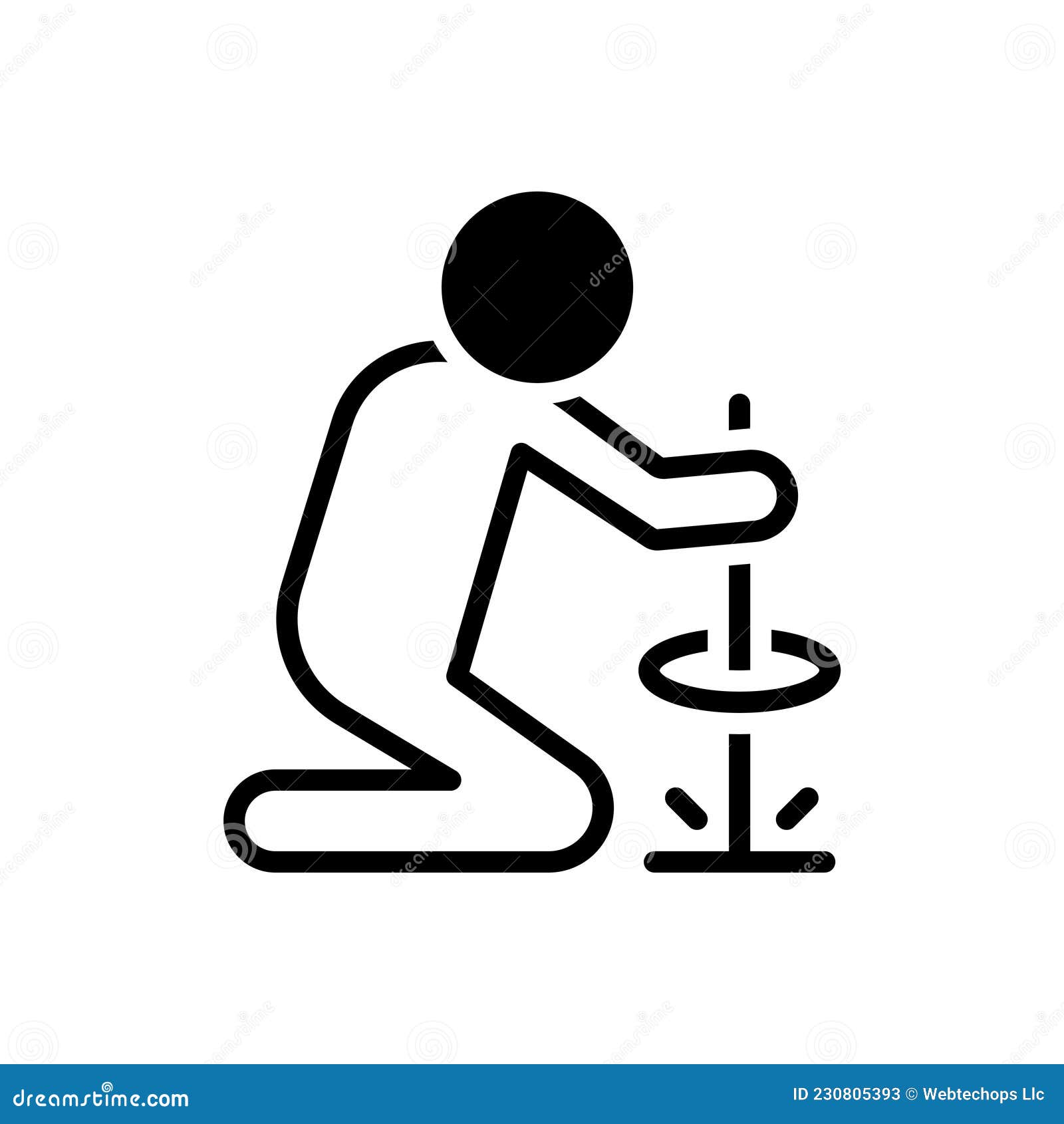 Black Solid Icon for Survive, Sustain and Preserve Stock Vector ...