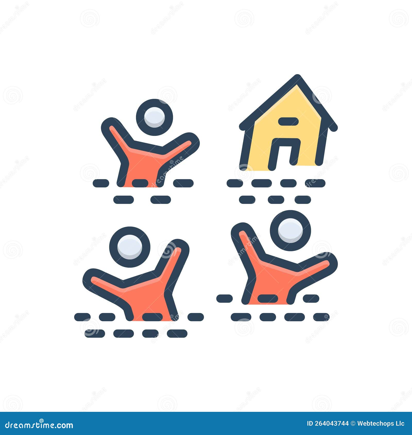 Color Illustration Icon for Survivors, Alive and Rescue Stock ...