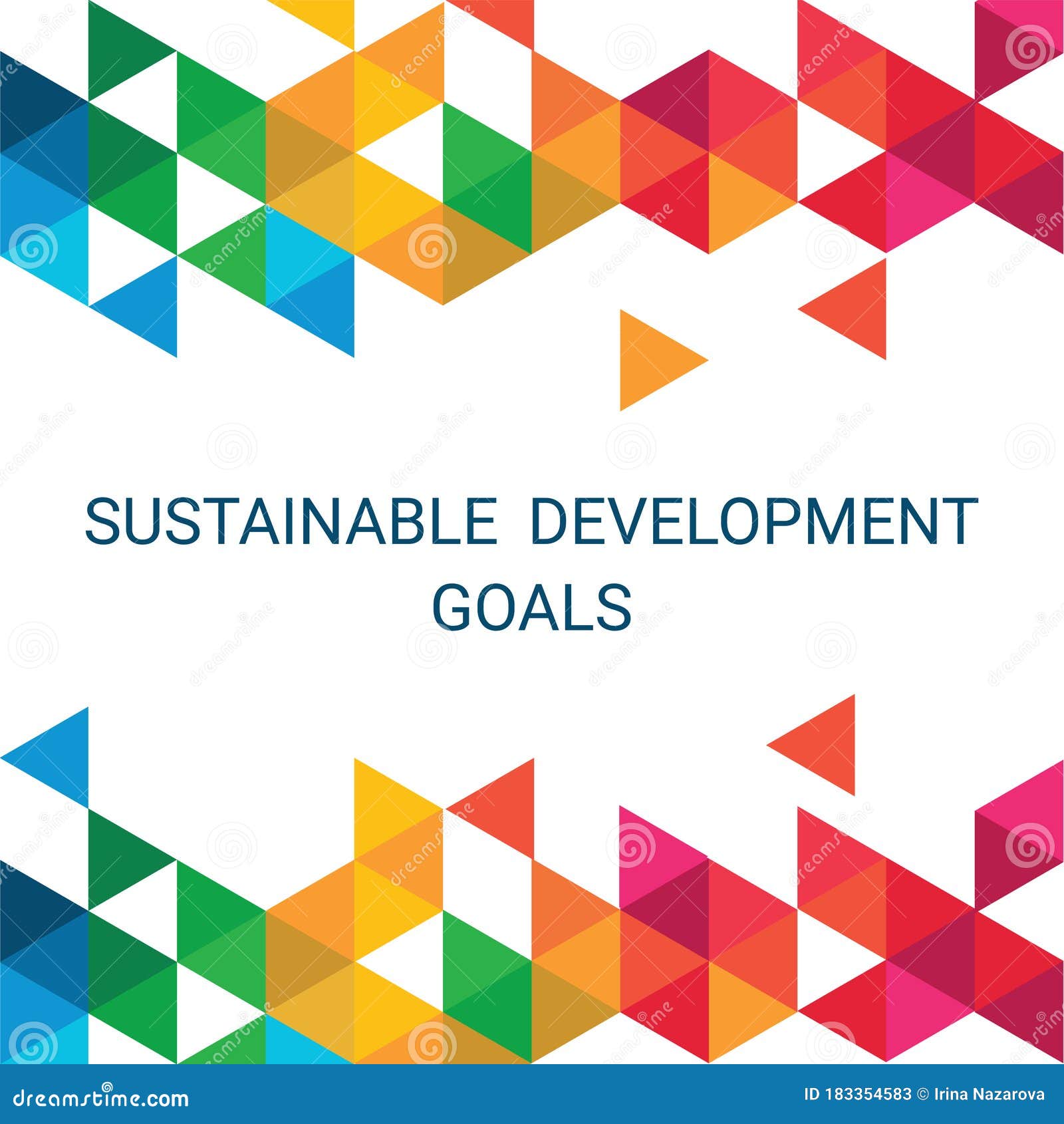 Sustainable Development Goals Stock Vector - Illustration of graphic ...