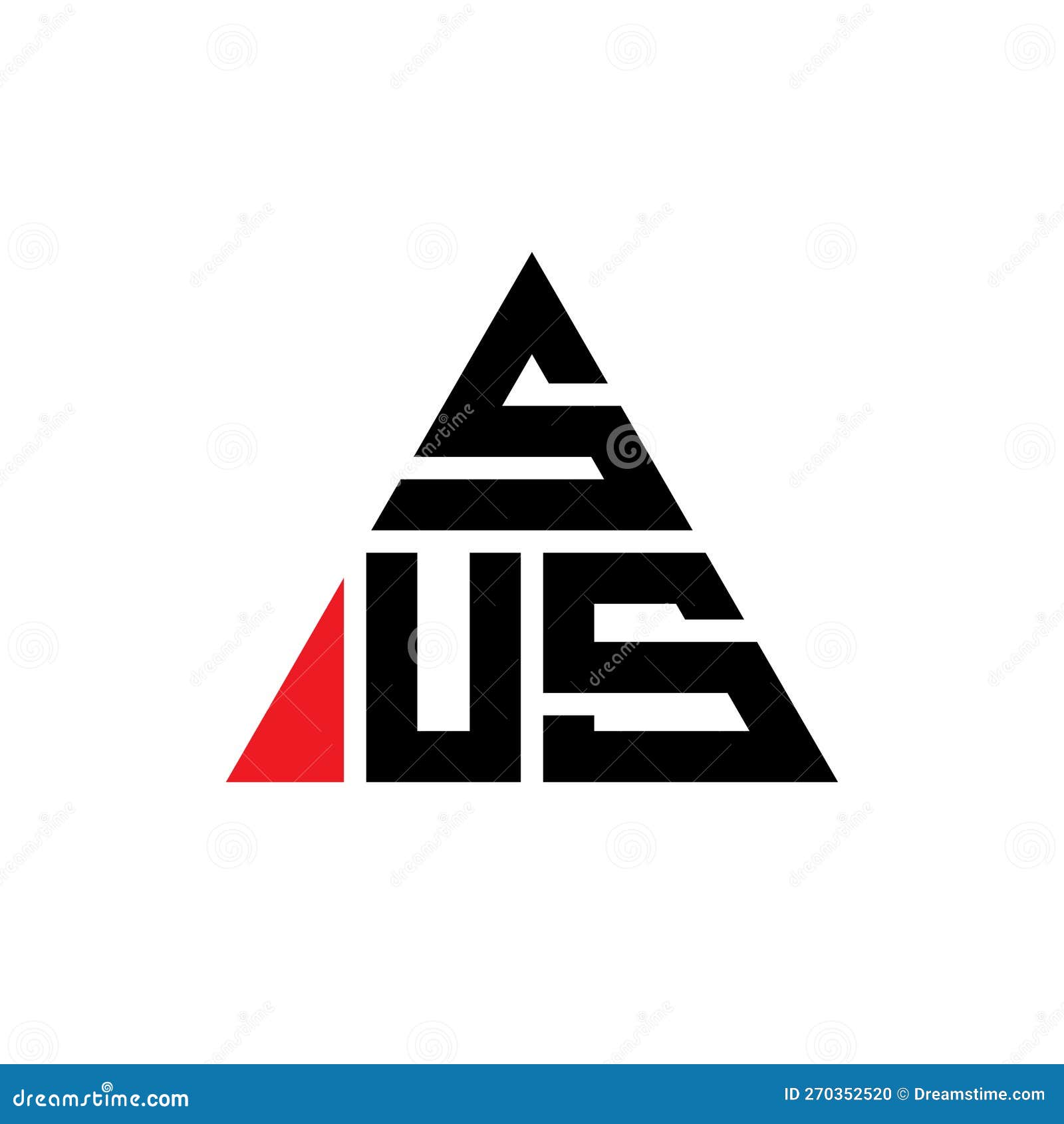 SUS Triangle Letter Logo Design with Triangle Shape. SUS Triangle Logo ...