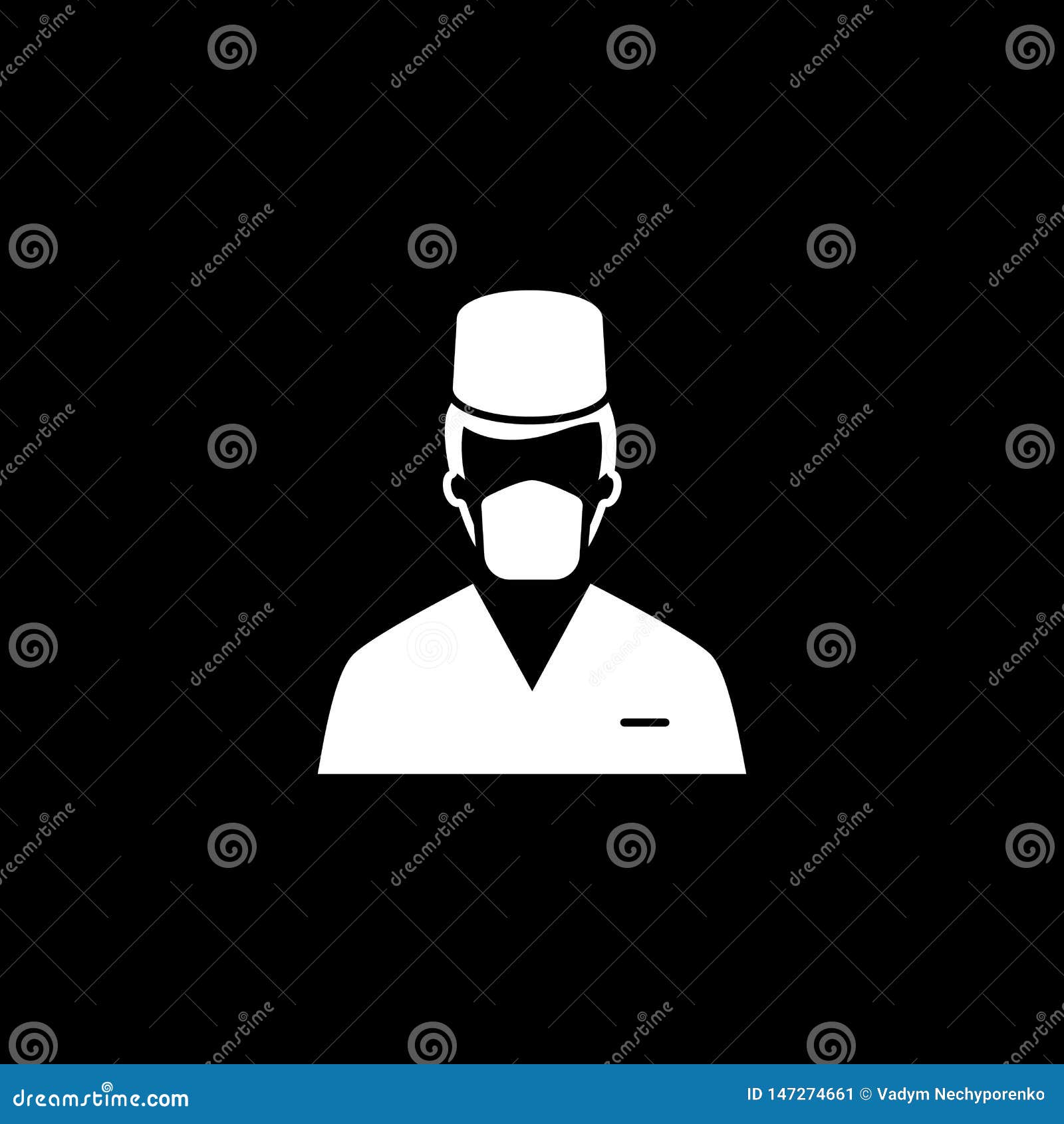 Surgeon Icon. Medical Flat Symbol Stock Illustration - Illustration of ...