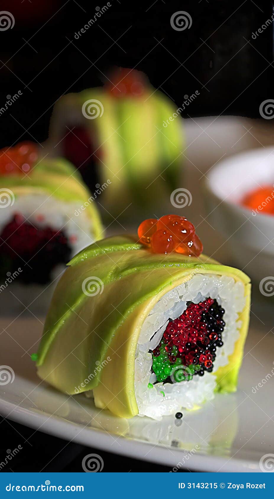 Sush stock image. Image of imitation, meal, prepared, dill - 3143215