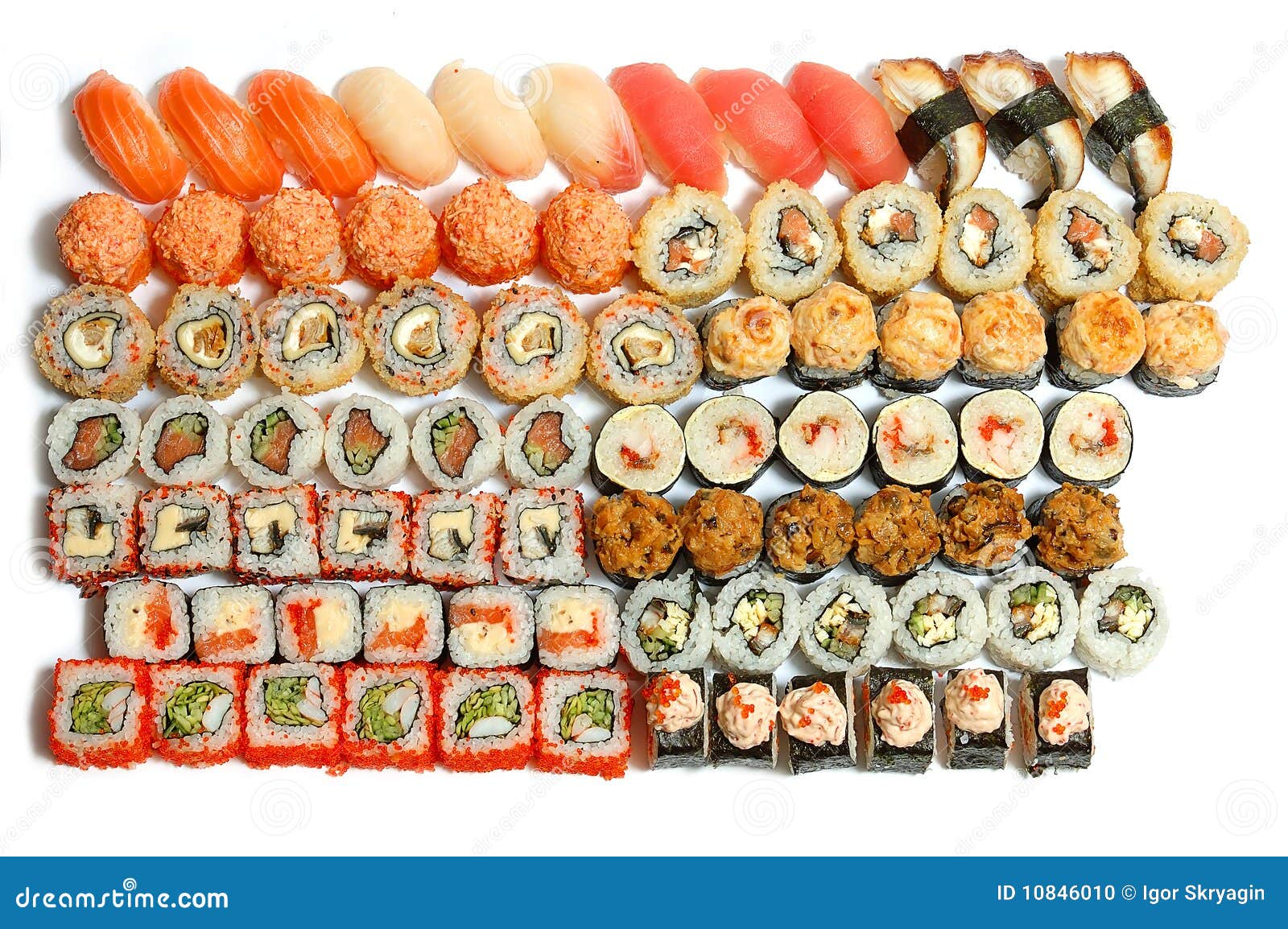 Sushi stock photo. Image of sushi, fish, tasty, seafood - 10846010