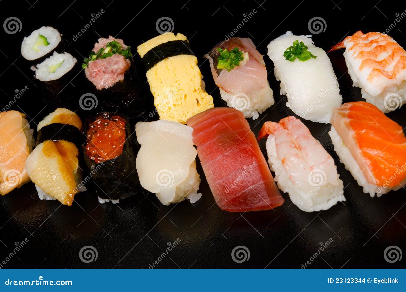 Sushi stock photo. Image of restaurant, meal, yellow - 23123344