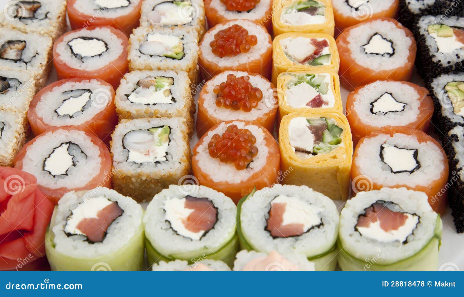 Sushi stock photo. Image of detail, asian, delicatessen - 28818478