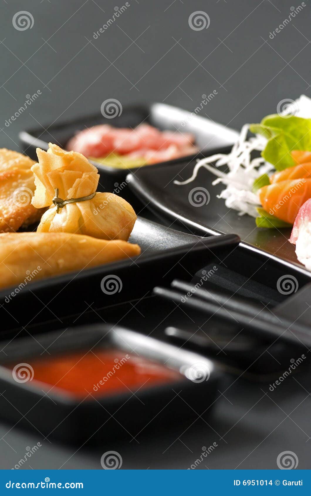 Sushi stock photo. Image of eastern, sushi, healthy, black - 6951014