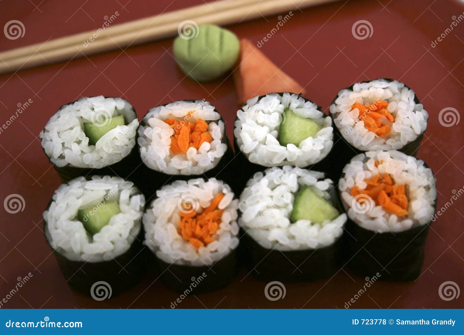 Sushi stock photo. Image of hungry, plate, asian, sticks - 723778