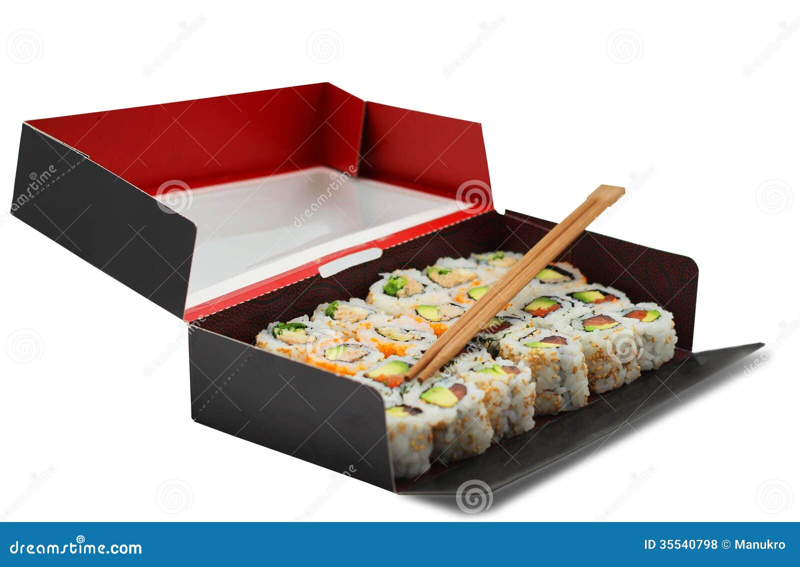Sushi box stock photo. Image of lettuce, japanese, food - 35540798