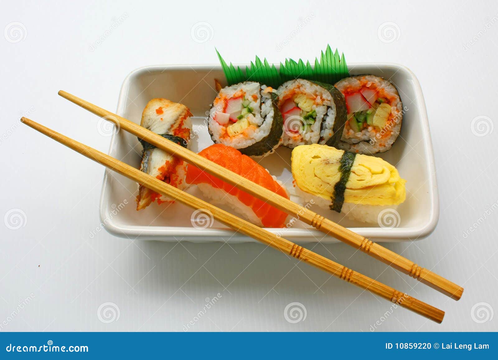 Sushi & Chopsticks stock photo. Image of cuisine - 10859220