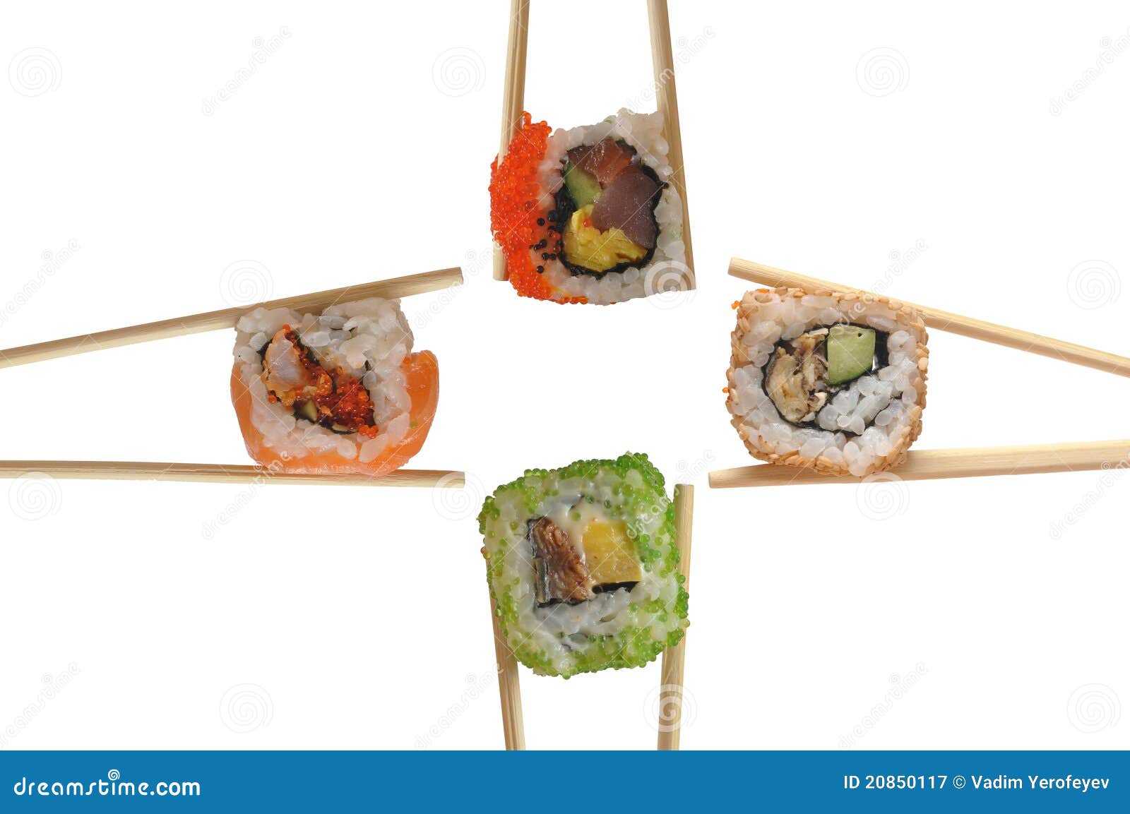 Sushi with chopsticks stock image. Image of healthy, tasty - 20850117