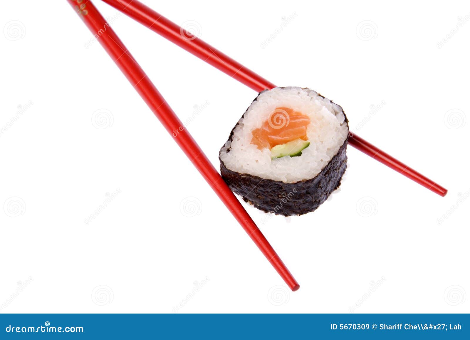 Sushi with Chopsticks stock image. Image of japan, traditional - 5670309