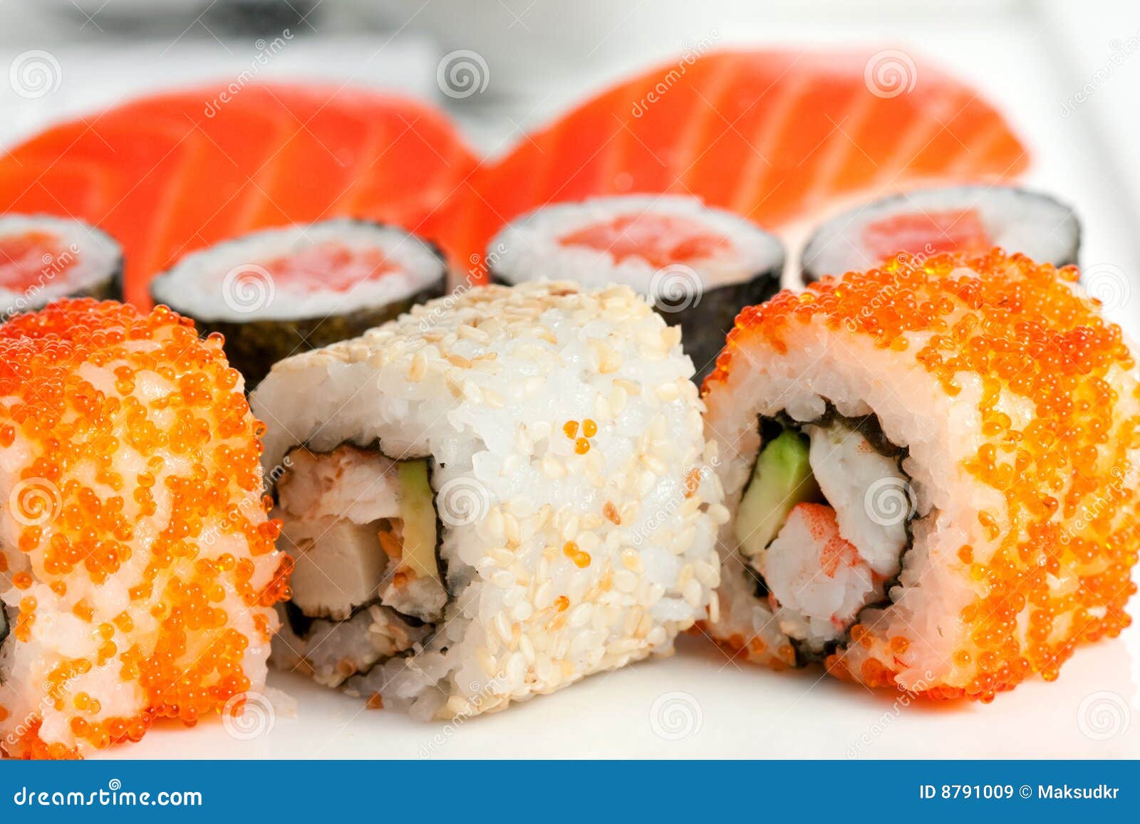 Sushi, close-up stock image. Image of asia, delicacy, roll - 8791009