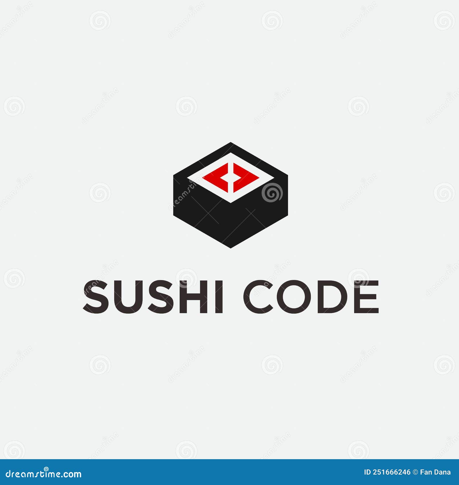 Sushi Code Logo Vector Icon Design Stock Vector - Illustration of ...