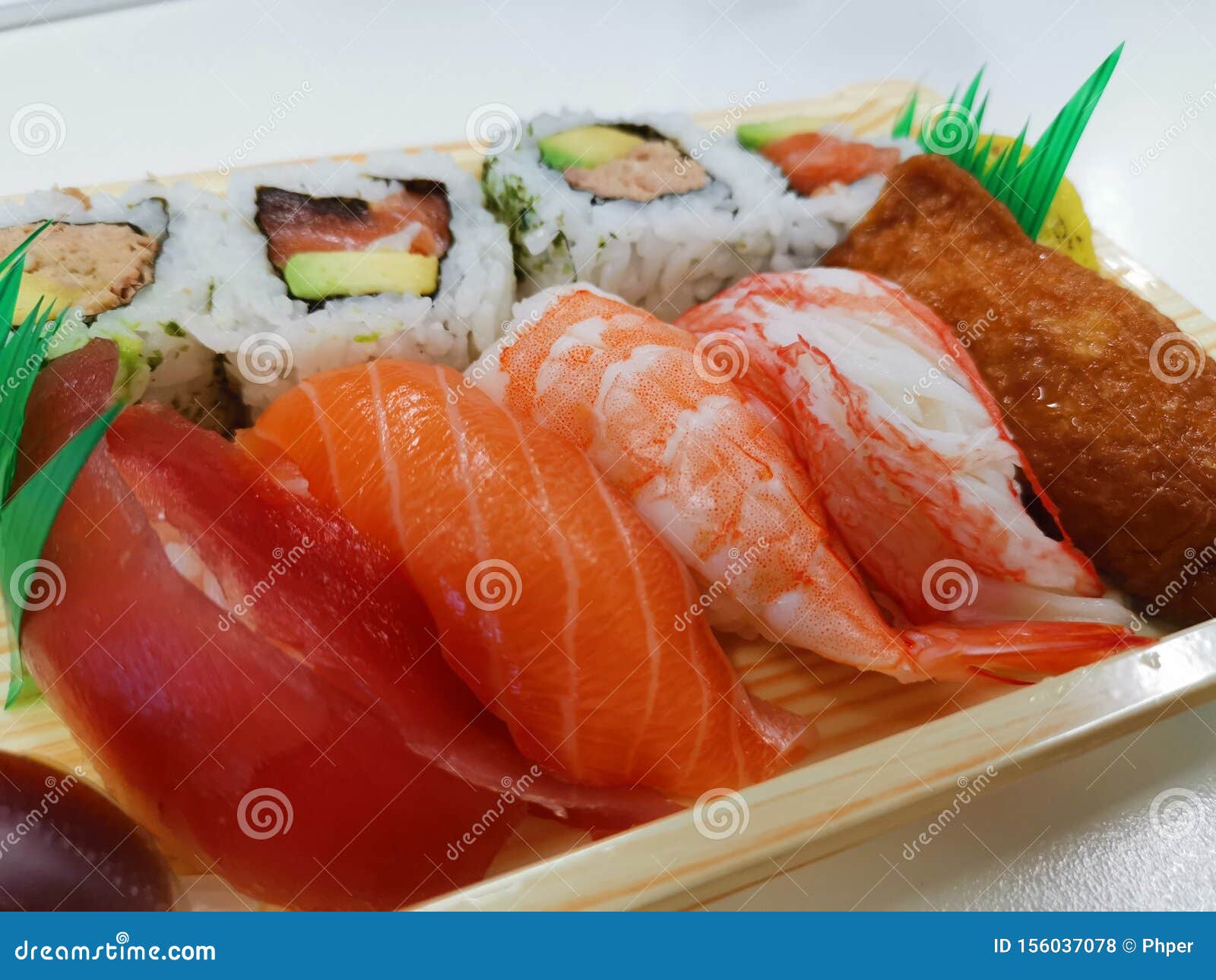 Sushi Combo Box stock photo. Image of japan, japanese - 156037078