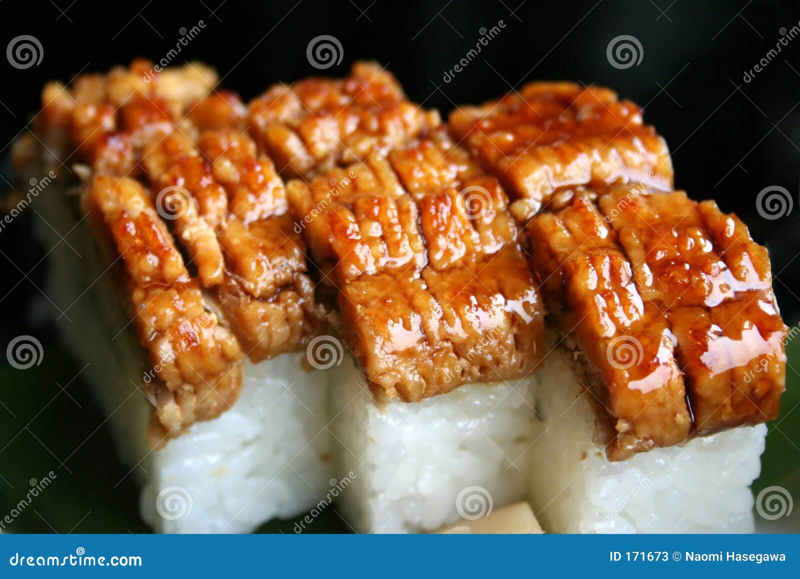 Sushi De La Anguila Del Mar Imagen de archivo - Imagen de arroz ...