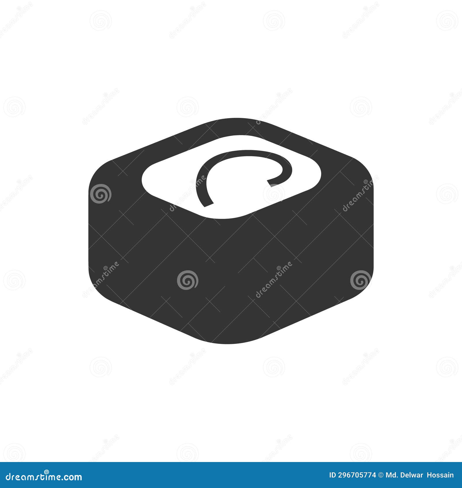 Sushi Icon Symbol. Sushi Sign - Vector | CartoonDealer.com #219761618