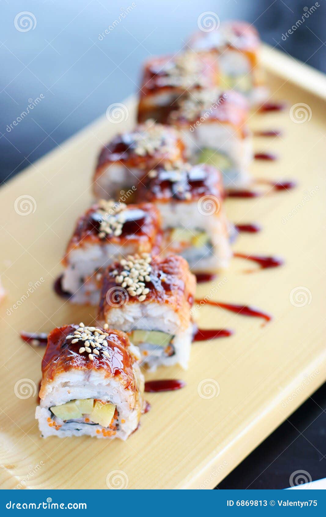 Sushi; japanese stock image. Image of enjoy, gourmet, proteines - 6869813