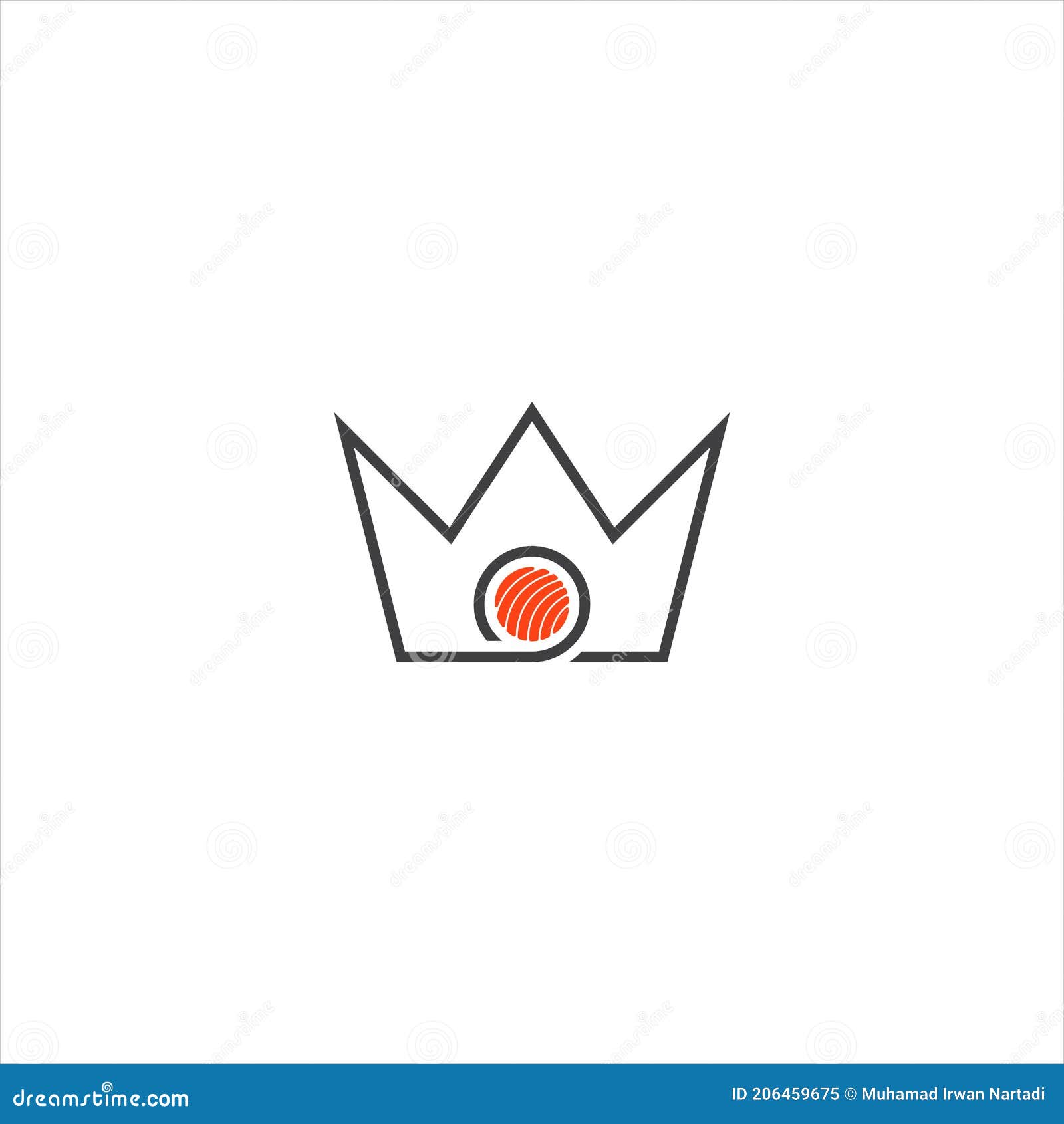 Sushi King, Crown Sushi. Vector Logo Icon Template Stock Vector ...