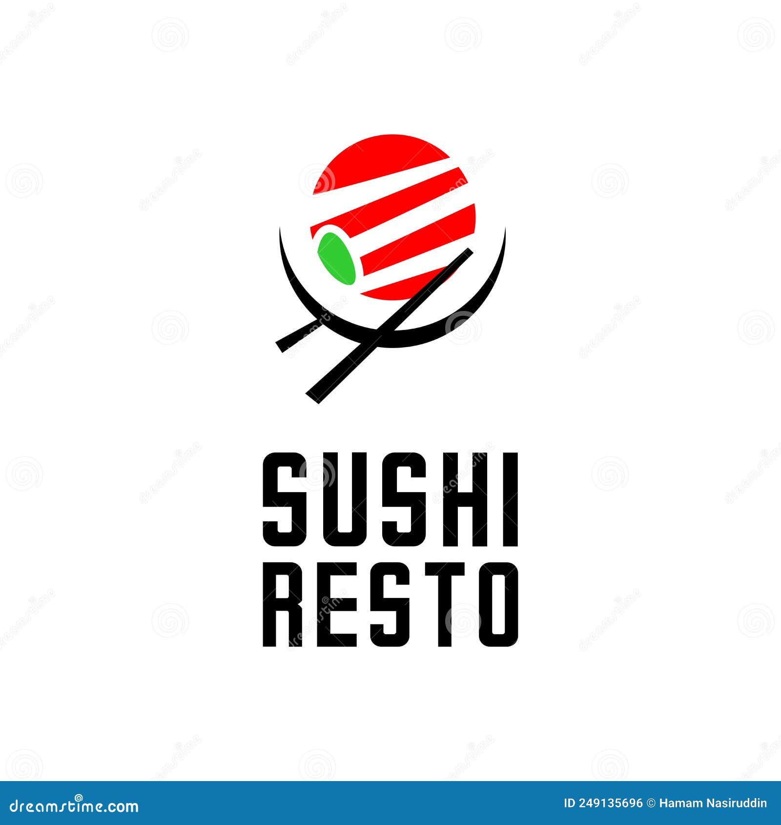 Sushi logos stock vector. Illustration of healthy, lemon - 249135696