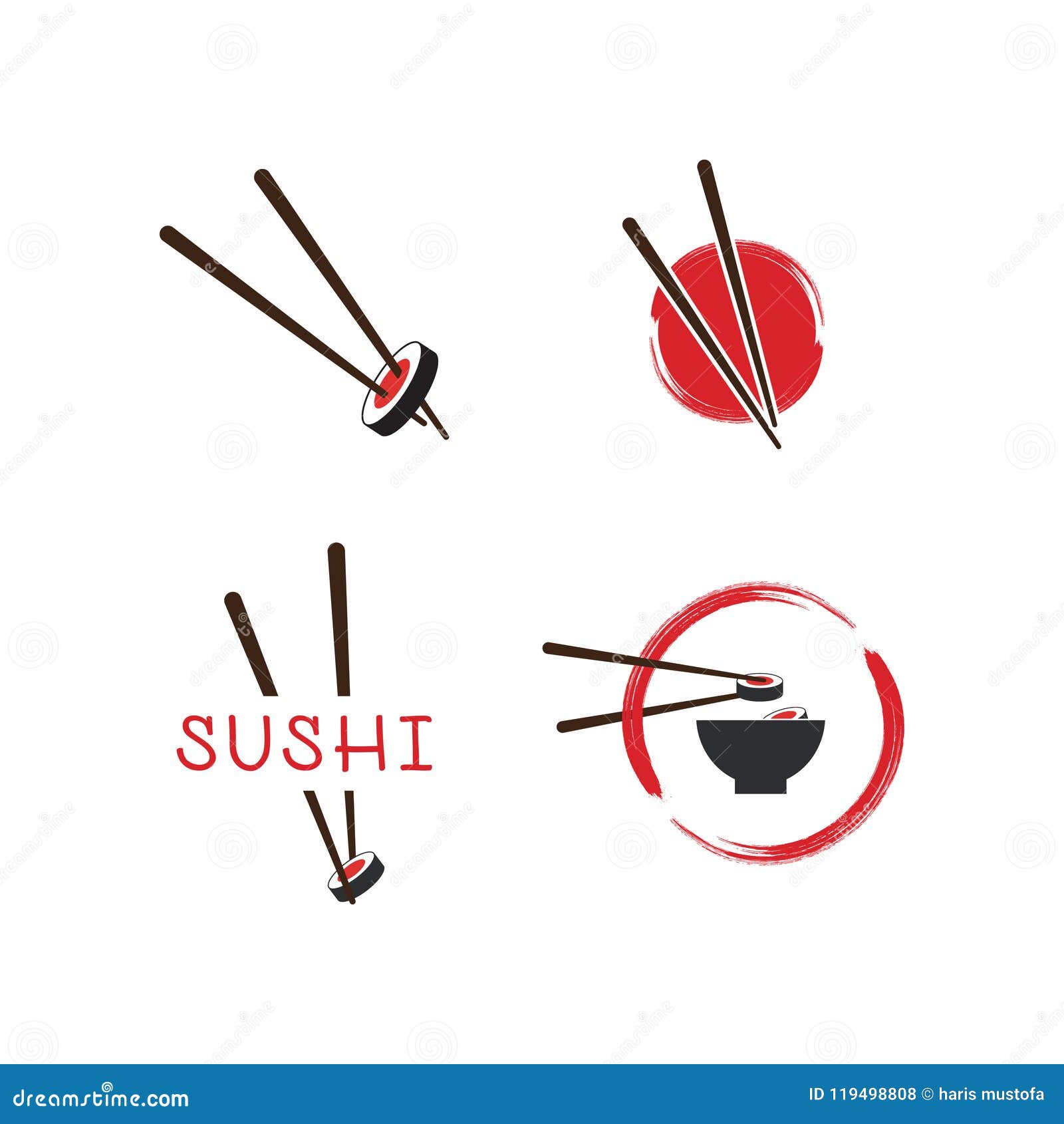 Sushi Map Logo Design For Your Sushi Restaurant Vector Illustration ...
