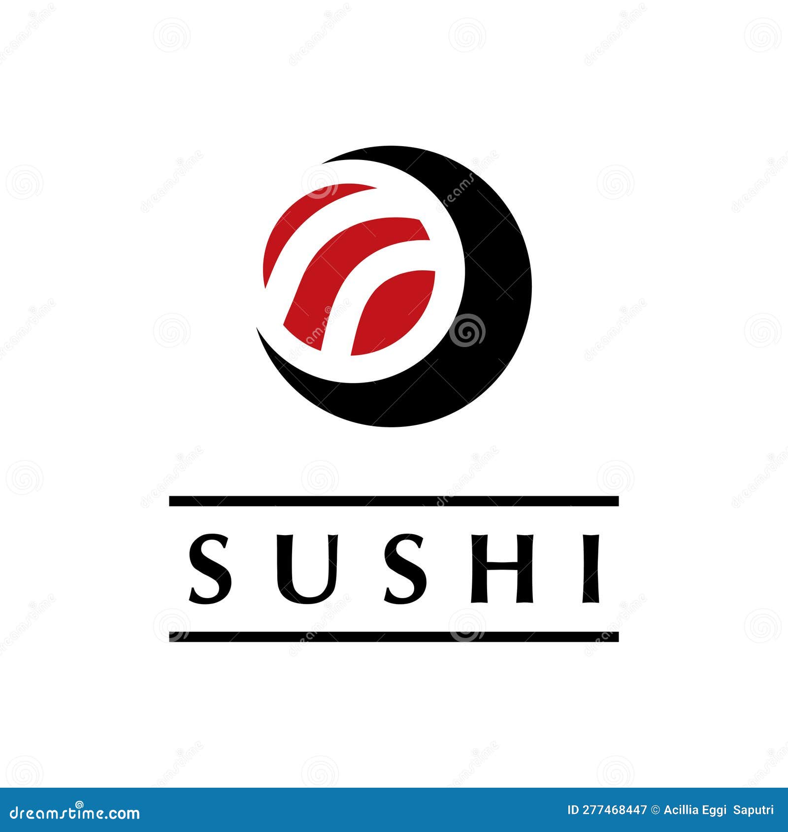 Sushi logo vector stock vector. Illustration of icon - 277468447