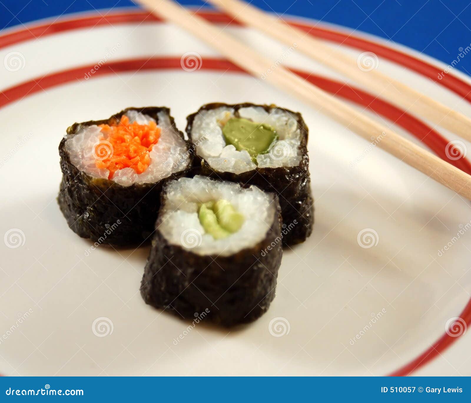 Sushi Lunch stock image. Image of plates, seafood, ordered - 510057