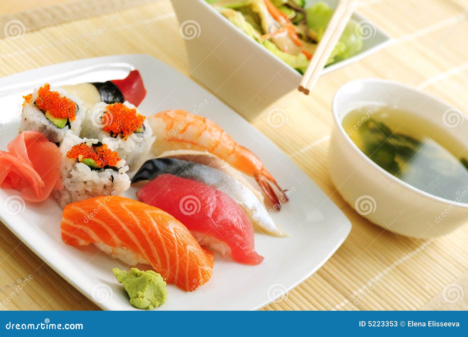 Sushi lunch stock image. Image of combo, california, food - 5223353