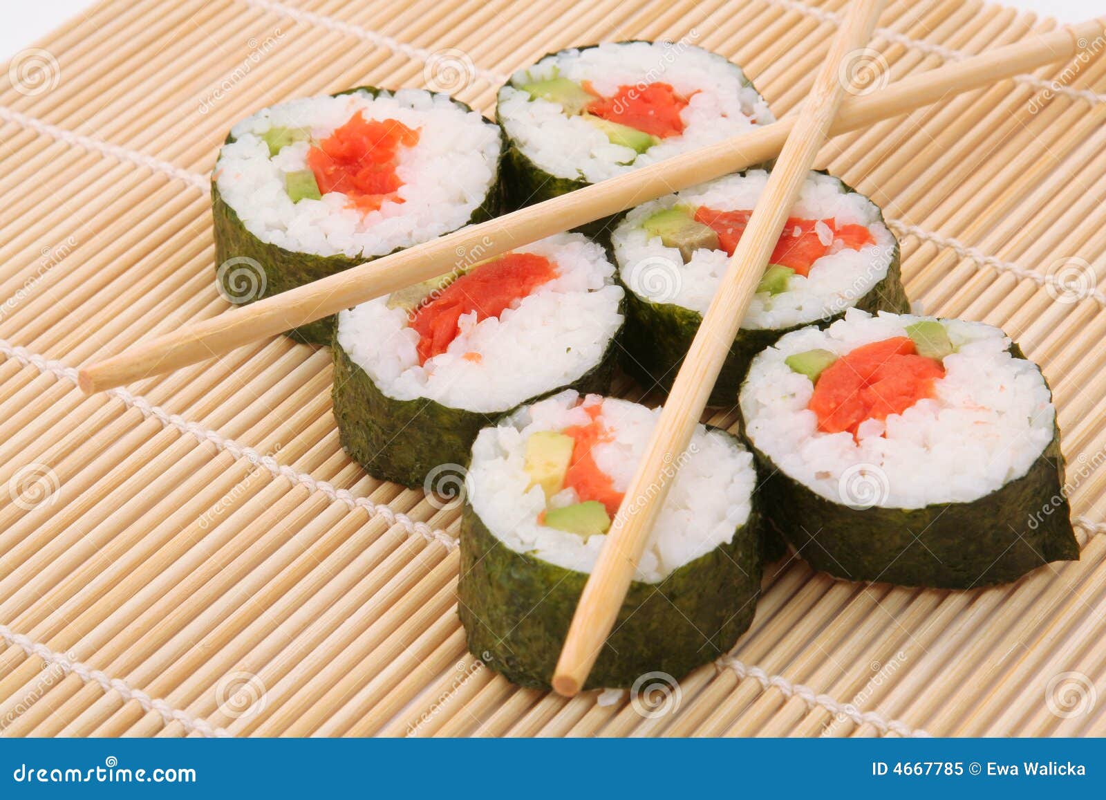 Sushi maki stock image. Image of meal, sashimi, ingredient - 4667785