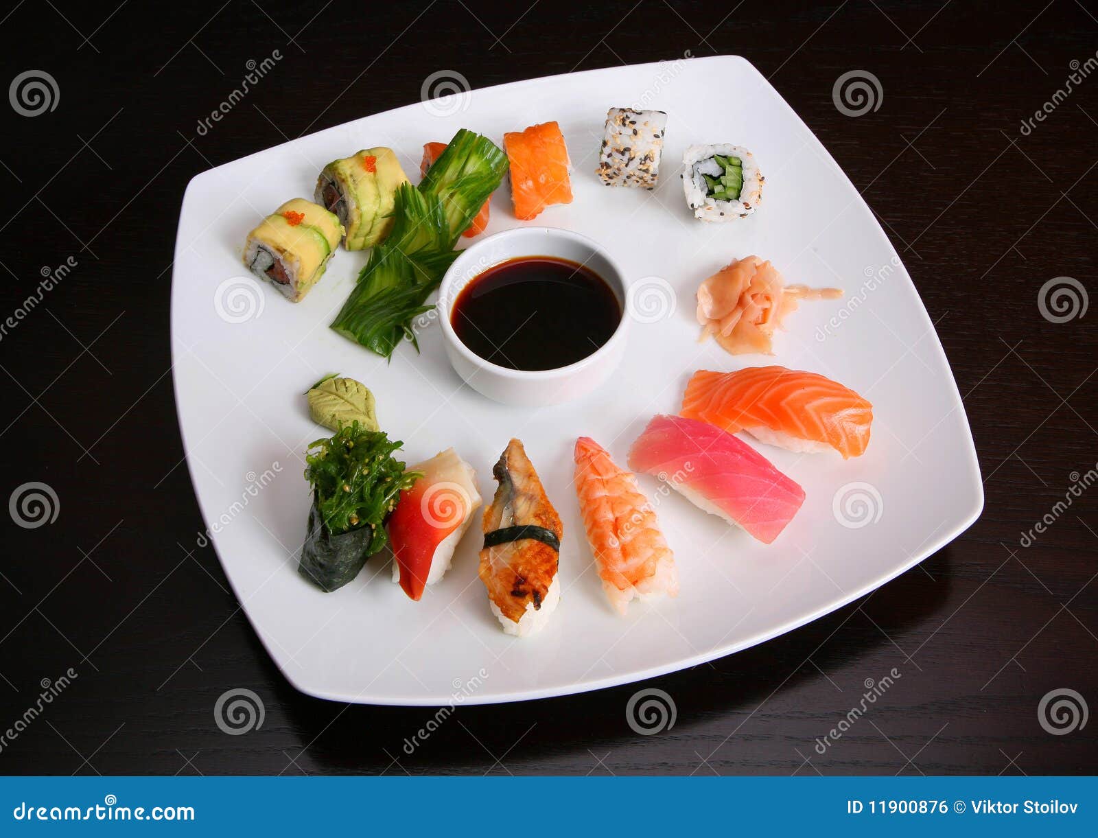 Sushi mix stock photo. Image of delicious, prawn, nori - 11900876