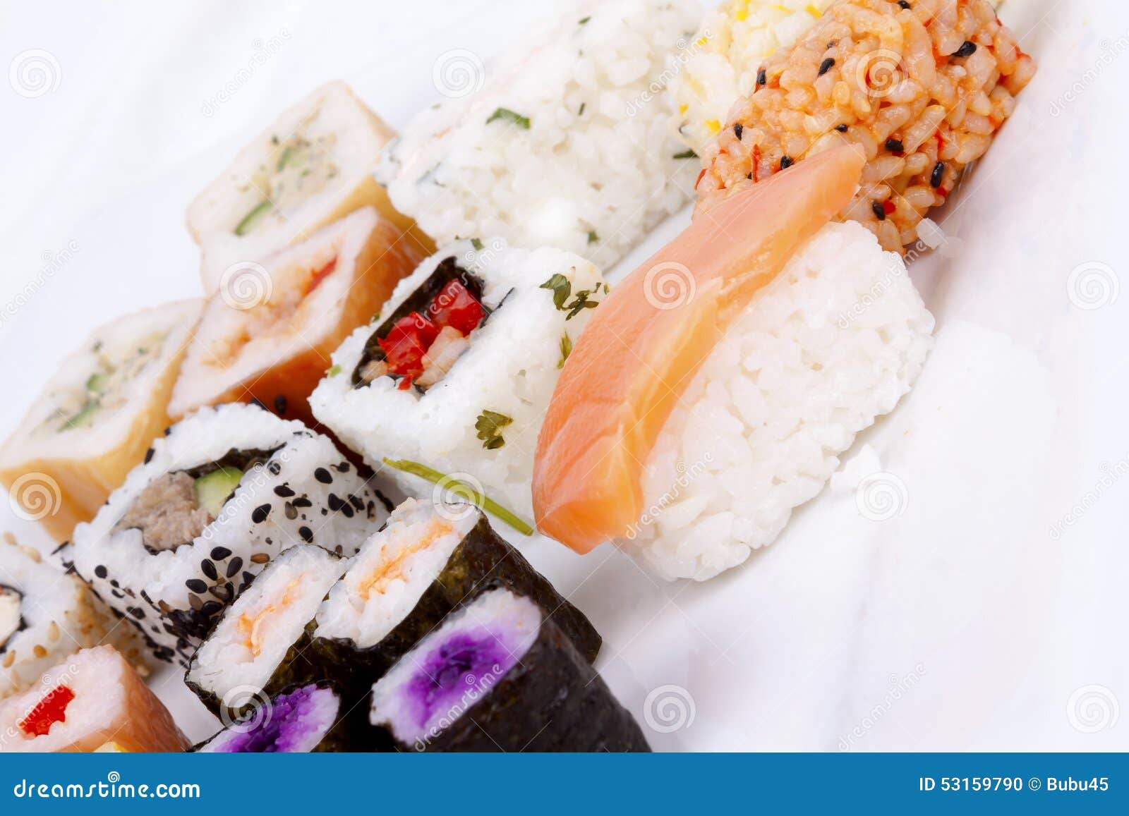 Sushi stock photo. Image of shusi, appetizer, backgraund - 53159790